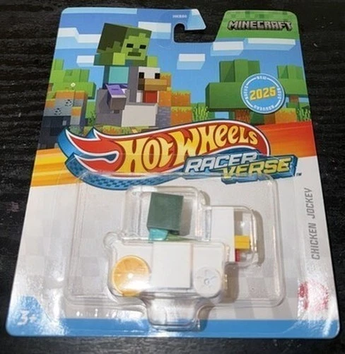 MINECRAFT HOT WHEELS Racer Verse Chicken Jockey 2025 Toy Car HKB86 New ...