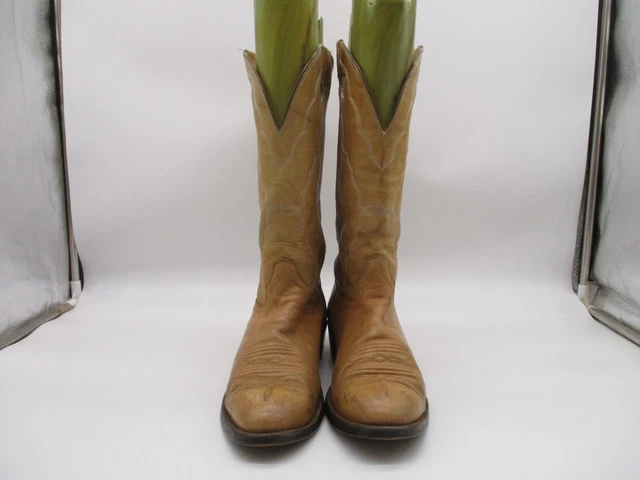 HONDO TAN LEATHER Cowboy Boots Mens Size 9 D Style 7860 £63.35 ...