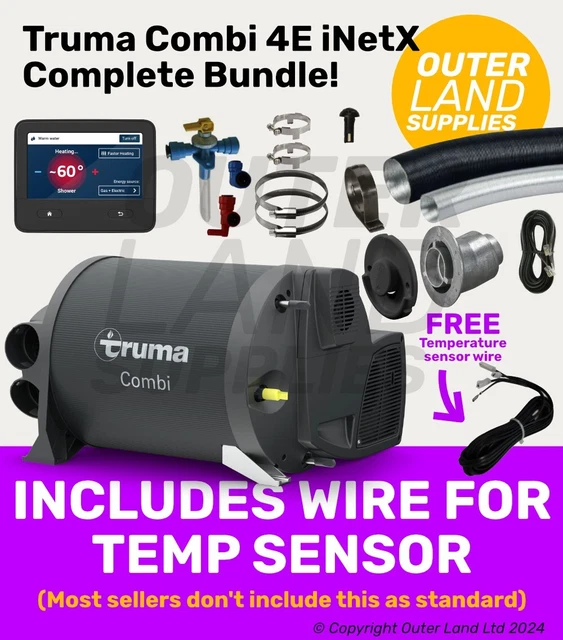 TRUMA COMBI 4E Boiler Bundle + iNet X Control Panel John Guest Caravan ...