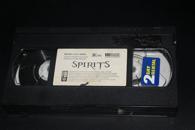 RARE SPIRITS VIDMARK VHS Erik Estrada Demon Occult Exorcism Horror Fred ...