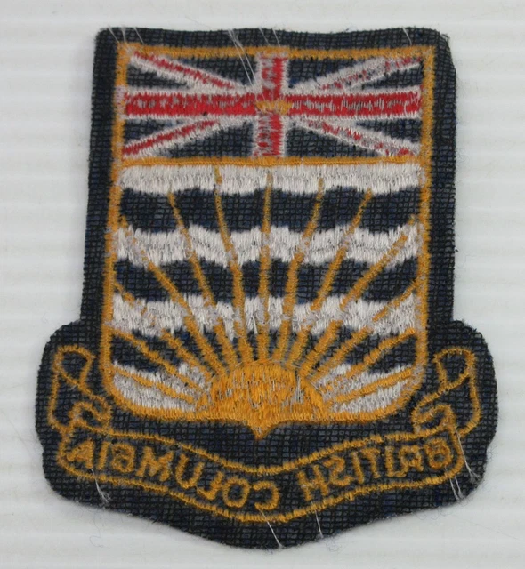 VINTAGE BRITISH COLUMBIA Coat of Arms Patch Crest $4.99 - PicClick CA