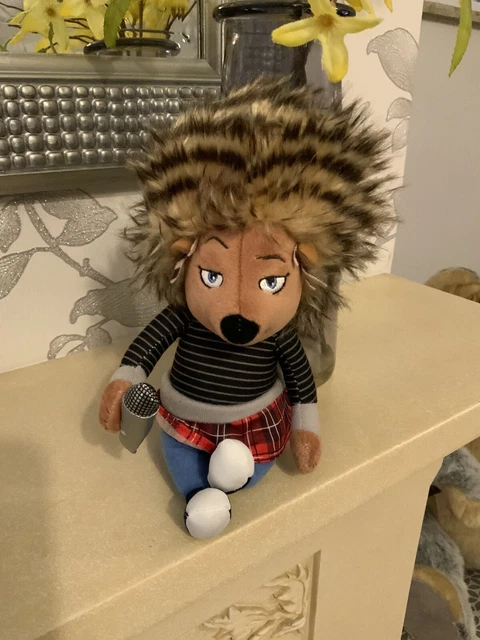 TY BEANIE TEDDY Ash girl porcupine with microphone sing 8" Soft toy ...