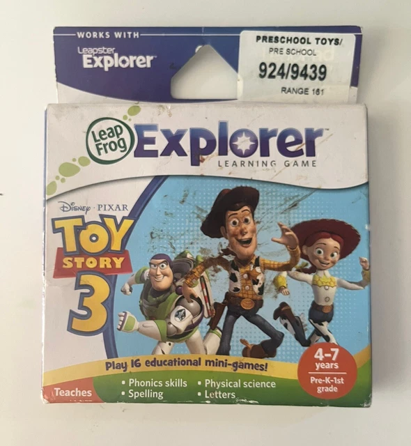 LEAPFROG EXPLORER LEARNING Game Toy Story 3 - Leapster Explorer/LeapPad ...
