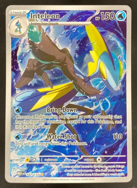 INTELEON 2025 POKEMON Mega Evolution - MEG EN Illustration Rare #142/ ...