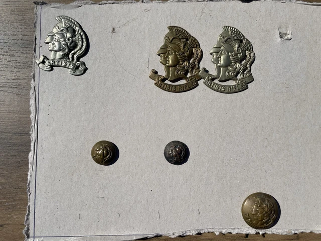 BRITISH ARMY THE Artist Rifles Cap Badges And Buttons £16.32 - PicClick UK