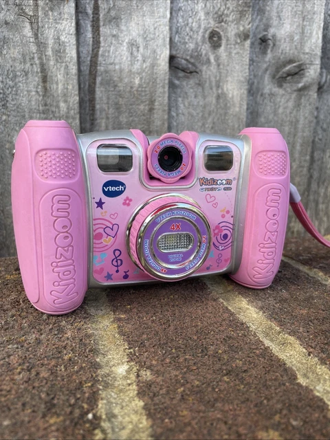 VTECH KIDIZOOM DUO 2.0MP Digital Camera 4x Zoom Pink - Working. Summer ...