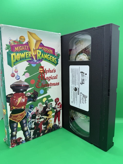 MIGHTY MORPHIN POWER Rangers Alpha's Magical Christmas VHS 1994 V12 £6. ...