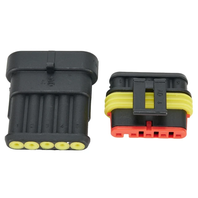 CONNECTEUR LECTRIQUE AUTOMOBILE tanche 1 2 3 4 5 6 broches Way clip supersea EUR 5,17 - PicClick FR