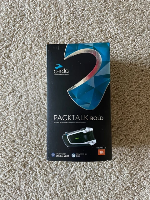 CARDO PACKTALK BOLD PTB00001 JBL Speakers Headset Motorcycle DMC ...