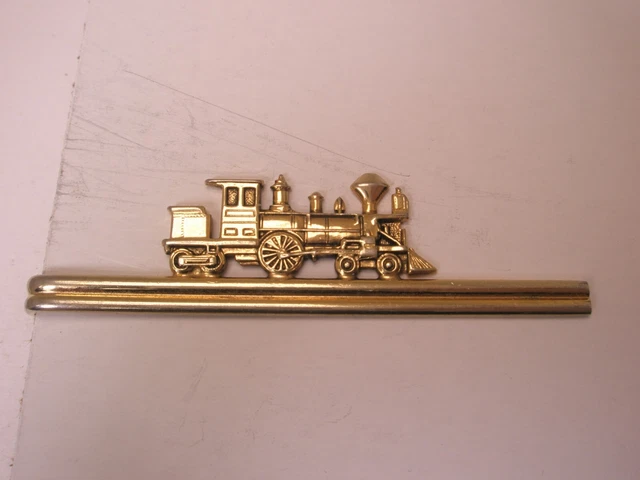 STEAM TRAIN LOCOMOTIVE Engine Vintage HICKOK LARGE Tie Bar Clip £26.43 ...