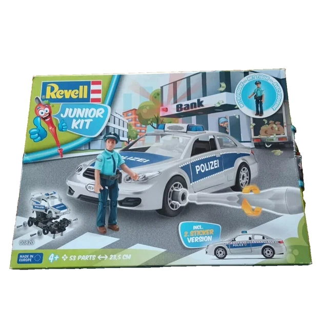 REVELL JUNIOR POLICE Car Kit, Built, 1:20 Scale Brand New And Sealed w ...