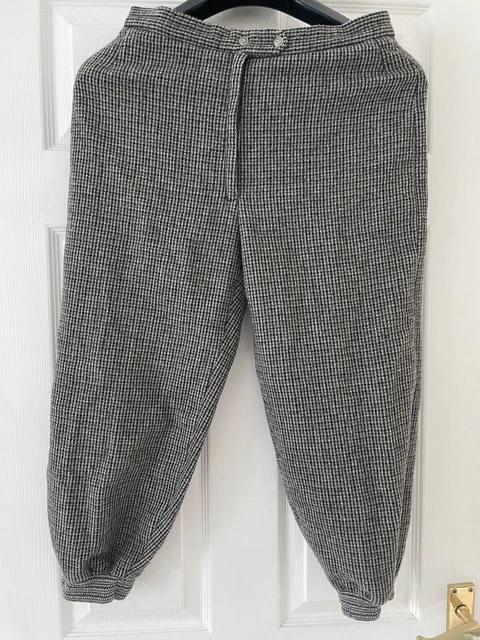 VINTAGE HARRY HALL jodhpurs Trousers Tweed Riding Plus Fours Wool ...