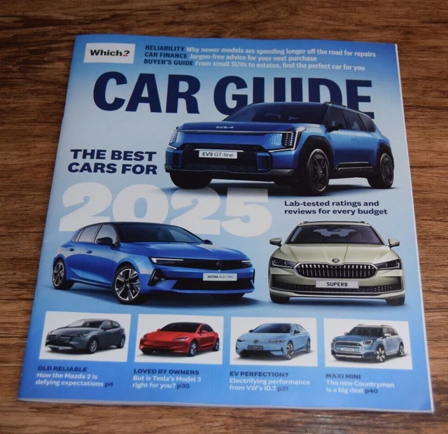 WHICH? MAGAZINE CAR Buying Guide Advice Supplement February 2025 NEW £ ...