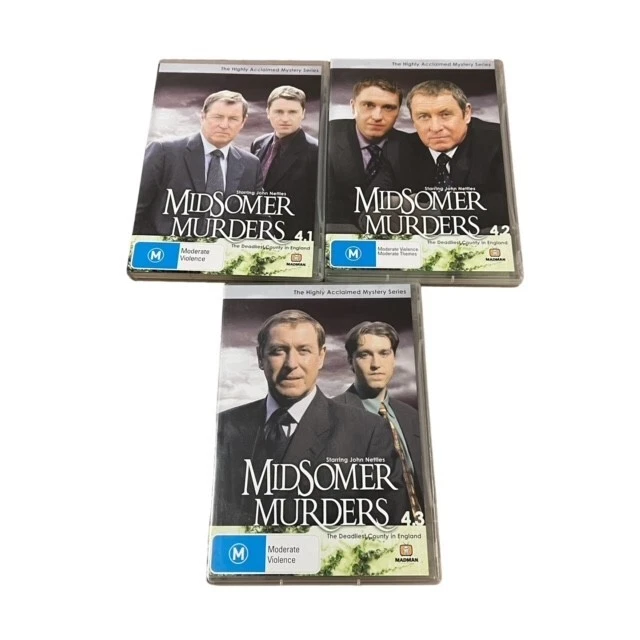 MIDSOMER MURDERS 4.1-4.3 DVD John Nettles Daniel Casey Region All Mystery $12.00 - PicClick AU