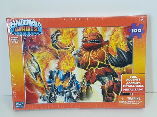 JIGSAW PUZZLE SKYLANDERS Giants Foil Accents Mega Puzzles 100 Pieces ...