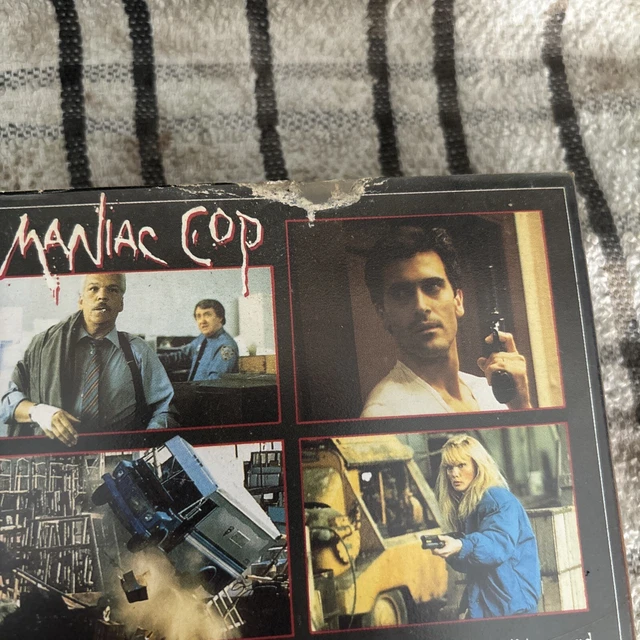 MANIAC COP VHS video cassette Bruce Campbell 80s horror movie Larry ...