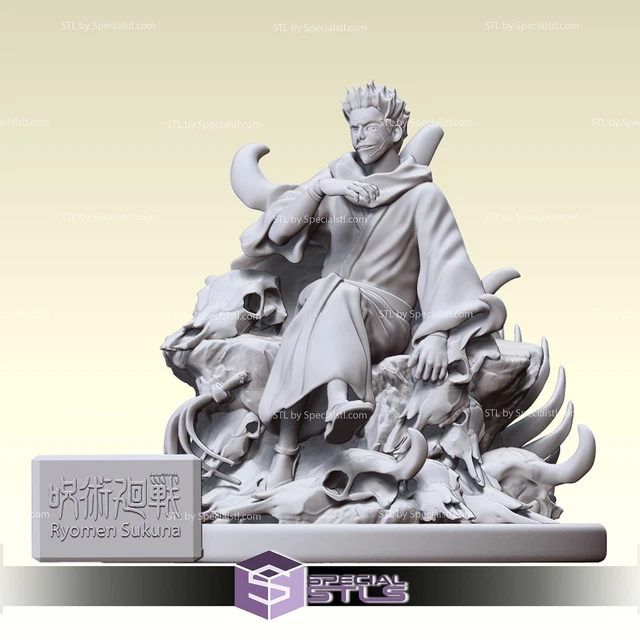 RYOMEN SUKUNA JUJUTSU KAISEN ACTION FIGURE Kit resina 3D 1:8! UNPAINTED ...