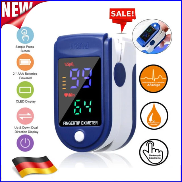 PORTABLE OXIMETER PULSE Oximeter Oximeter Oxygen Pulse Meter Finger ...