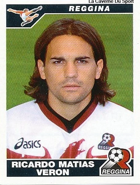 N°373 RICARDO VERON # Argentina Reggina Figurine Sticker Panini ...