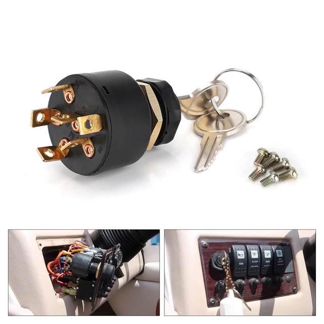3-POSITION CAR MOTORCYCLES Ignition Switch Push-to-Choke( Pack of 1 ...