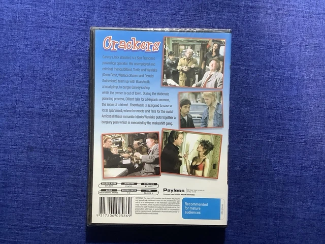CRACKERS (DVD,)SEAN PENN Donald Sutherland Region 4 Brand New Sealed £5 ...