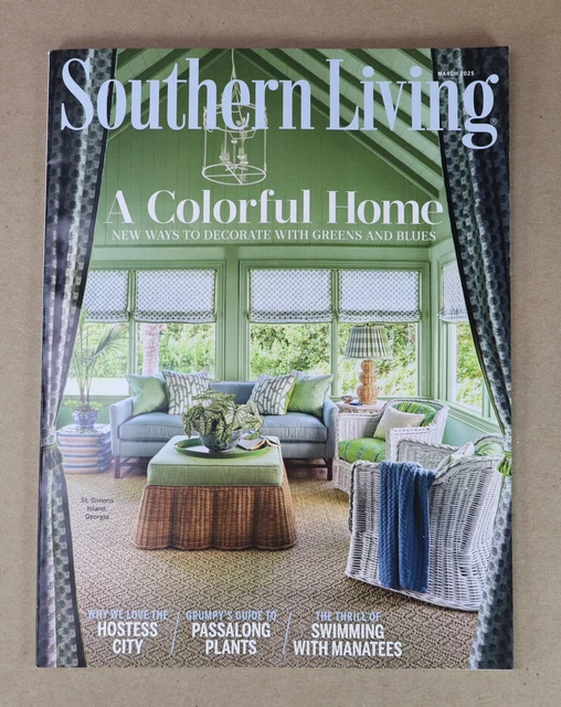 SOUTHERN LIVING MAGAZINE MARCH 2025: A Colorful Home ~ NEW £7.15 ...