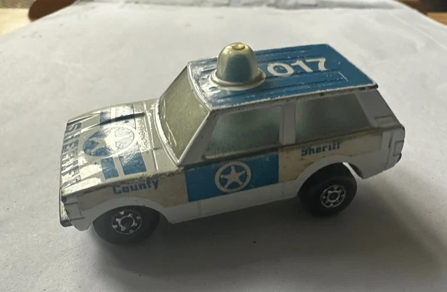 MATCHBOX LESNEY ROLA-MATICS #20 Police Patrol Range Rover "Sheriff" EUR ...