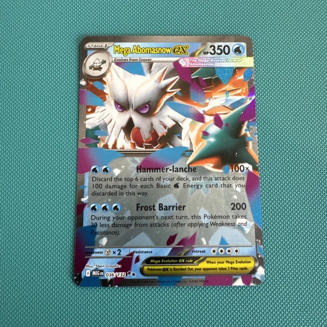 POKÉMON TCG MEGA Evolutions Mega Abomasnow EX 36/132 Near Mint £1.56 ...