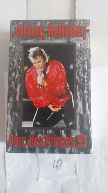 VHS JOHNNY HALLYDAY Coffret 2 cassette Parc des princes 1993 EUR 10,00 - PicClick FR