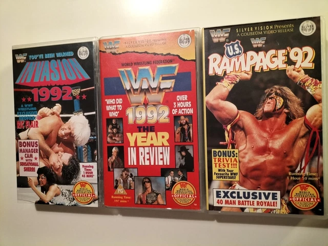 WWF WWE X 3 Vhs Videos 1992 £0.99 - PicClick UK