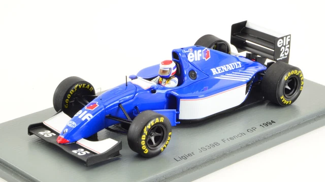 LIGIER JS39B ERIC Bernard 1994 #25 Dnf French Gp 1:43 Model S7401 Spark Model EUR 59,43 ...