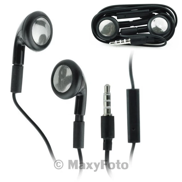 OEM_MA814 AURICOLARE STEREO Jack Cuffie Microfono Rispota A Tasto Black ...