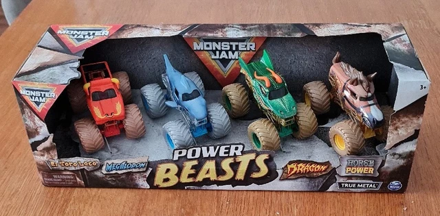 VERY RARE Monster Jam Trucks Power Beasts 4 Pack Brand New Only Ebay UK ...