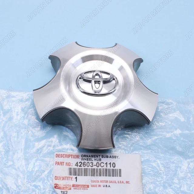 NEW GENUINE TOYOTA Sequoia Tundra Wheel Center Cap Silver Ornament ...