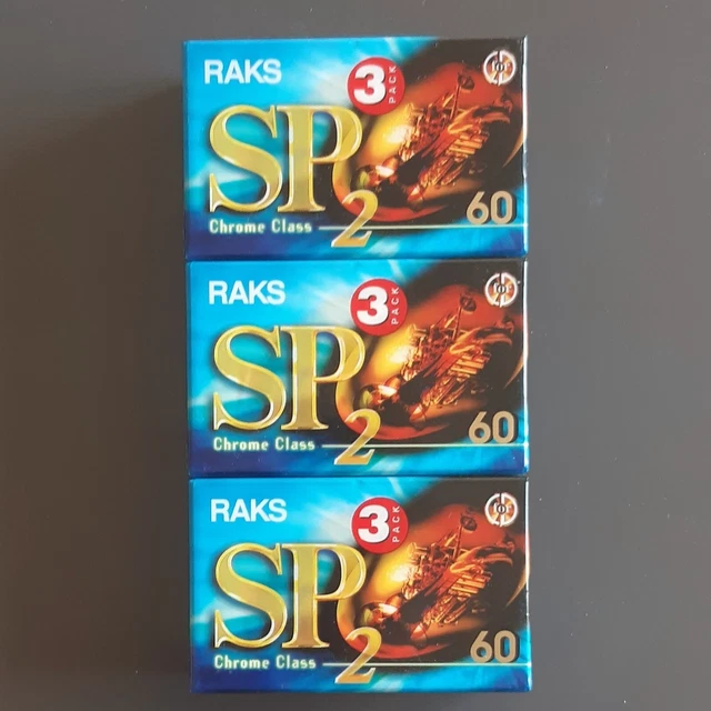 AUDIO CASSETTE RAKS SP 2 60 - 9 Musicassette Vergini Sigillate - 9 ...