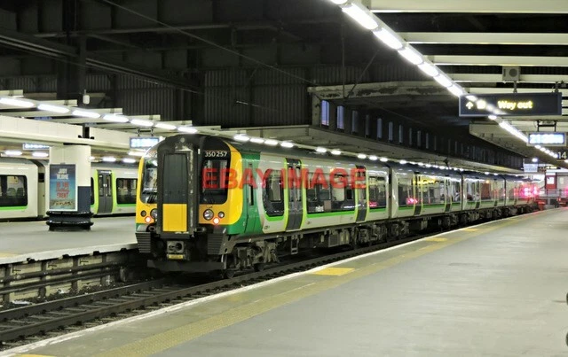 PHOTO (2) Class 350 Train At Euston Station London Midland Class 350 ...