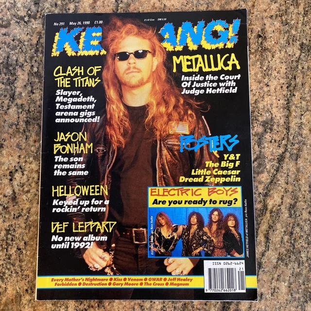 REVISTA KERRANG EDICIÓN 291 Metallica Slayer Megadeth Def Leppard EUR ...