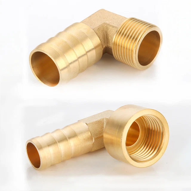 BRASS ELBOW FEMALE Male BSP Thread Fitting Pipe Connector 1/8" to 3/4 ...