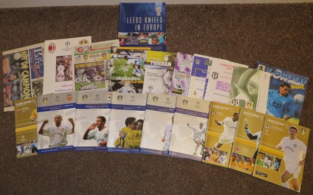 LEEDS UNITED - Champions League Programmes & many tickets - Season 2000 ...