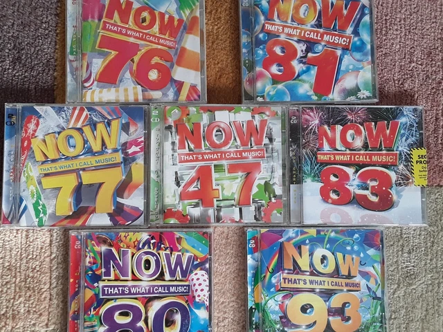 NOW THAT'S WHAT I Call Music Chart Hits Double CDs 47,76,77,80,81,83,93 ...