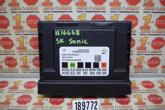 2015-2019 CHEVROLET SONIC Body Control Module Bcu Bcm 13506936 Oem $89. ...