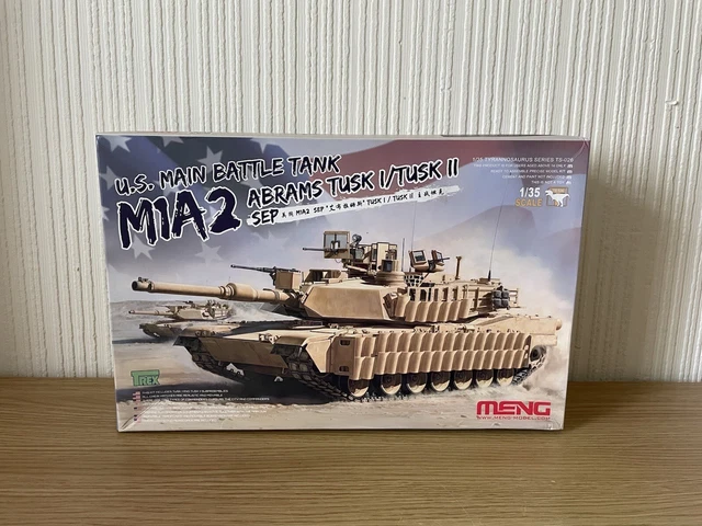 MENG M1A2 U.S Main Battle Tank Abrams Tusk I/II Sep 1:72 TS-026 EUR 57 ...