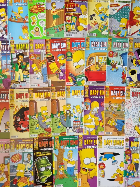 BART SIMPSON SAMMLUNG, 31 Hefte, Simpsons/Bongo Comics, Matt Groening ...