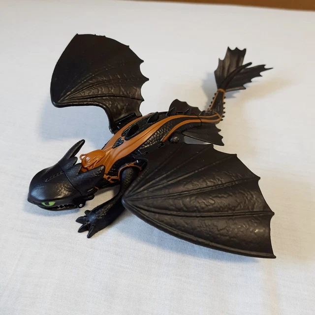 HOW TO TRAIN YOUR DRAGON Toothless Night Fury Action Figure Toy 2018 £6 ...