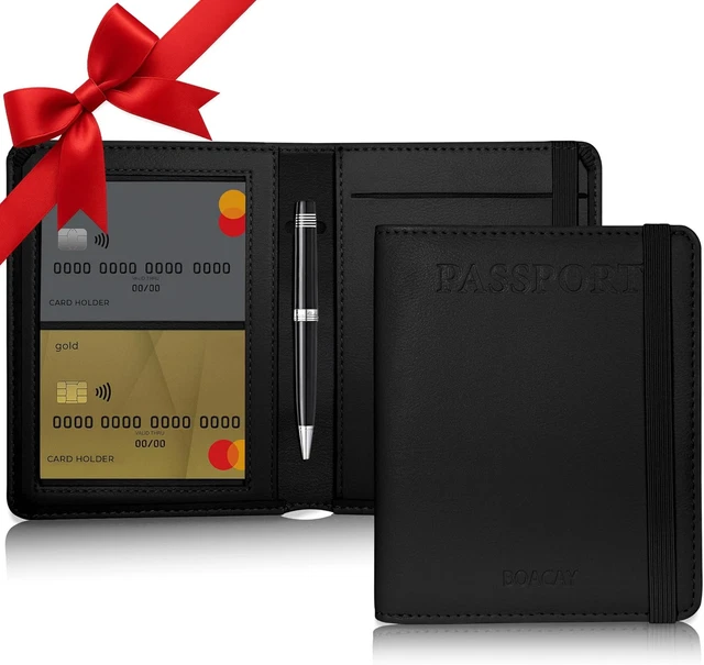 PASSPORT HOLDER AND Vaccine Card Slot Combo - Travel Wallet and ...