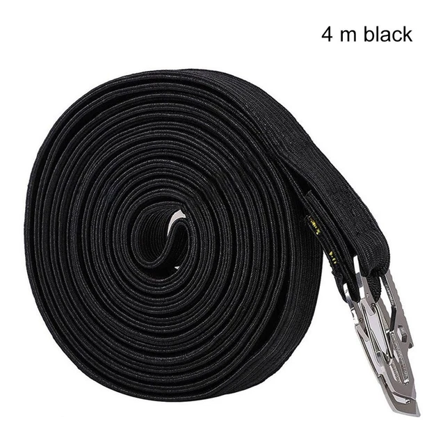 STURDY ELASTIC BINDING Strap with Metal Hooks for Camping and For ...