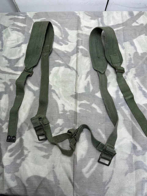 ORIGINAL WW2 BRITISH Army 44 Pattern Webbing L Strap Pair £18.00 ...