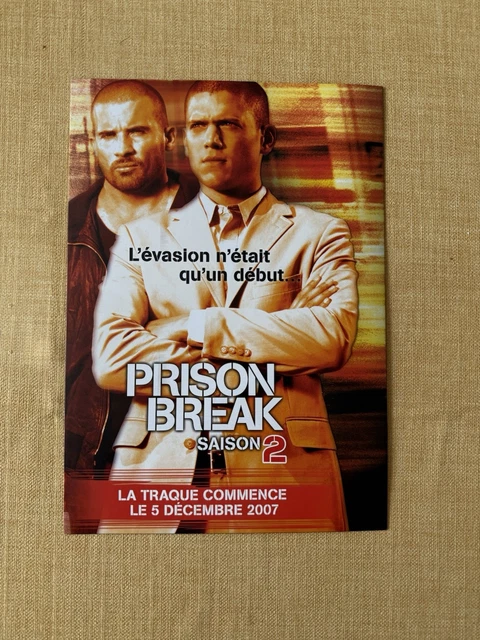 PRISON BREAK FRENCH Promo brochure A4 2007 VERY RARE £16.13 - PicClick UK