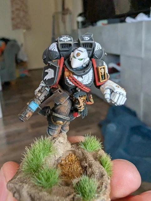 WARHAMMER 40K SPACE Marines Raven Guard Captain With JUMP Pack Pro ...