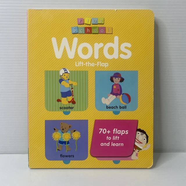 PLAY SCHOOL - Words Lift The Flap (Board Book, 2020) Five Mile Press $5 ...